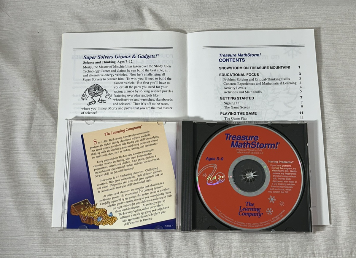 The Learning Company Treasure MathStorm! PC CD ROM Video Game | eBay