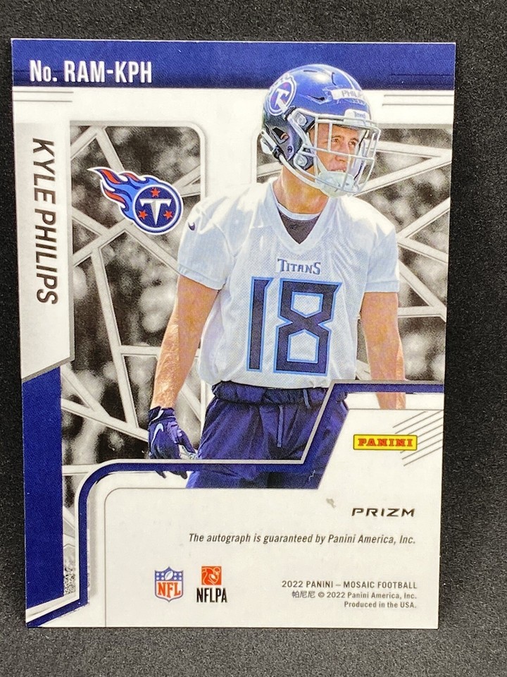 KYLE PHILIPS 2022 PANINI MOSAIC SILVER PRIZM ROOKIE RC AUTPGRAPH | eBay