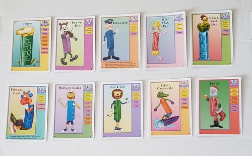 Pez Cards from The Pez Card Game Lot of 10 | eBay