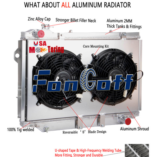 Fits 90-98 Landcruiser FZJ80 HZJ80 HDJ80 1HZ 1HDT 1FZ 3 Rows Radiator ...