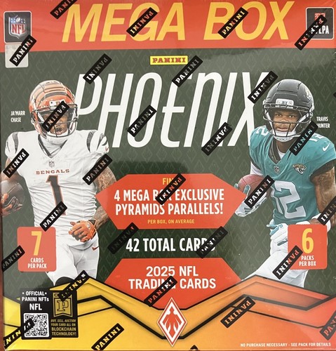 2025 Panini Phoenix Football NFL Trading Cards Mega Box (Factory Sealed ...