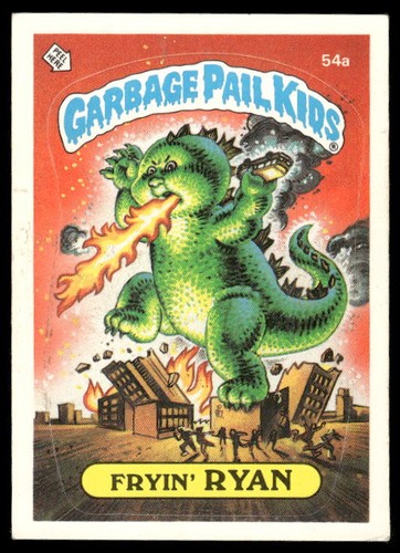 1985 Topps Garbage Pail Kids Series 2 #54a Fryin' Ryan 1 Star* Glossy ...