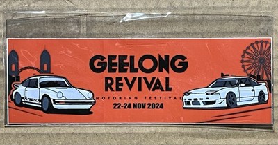 Geelong revival motoring festival 22nd - 24 November 2024 sticker decal ...