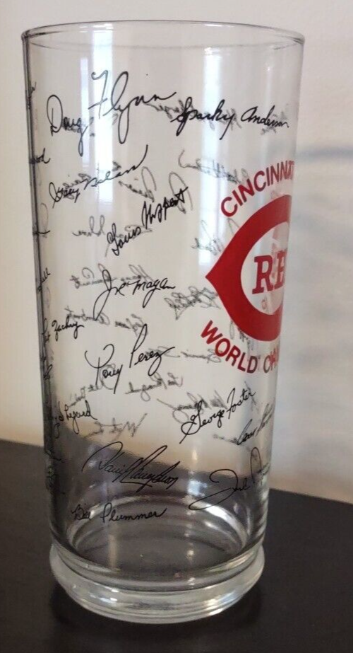 Cincinnati Reds 1976 World Series Champions Players Facsimile Signature ...
