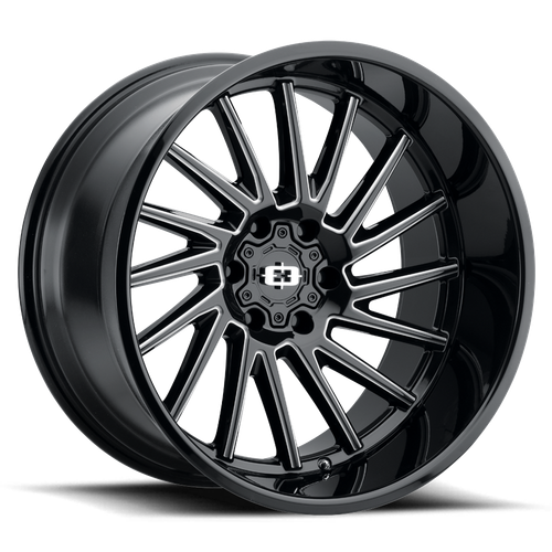 1 New 20X9 Vision Rapier Gloss Black Milled Spoke 8x170 ET12 Wheel Rim ...