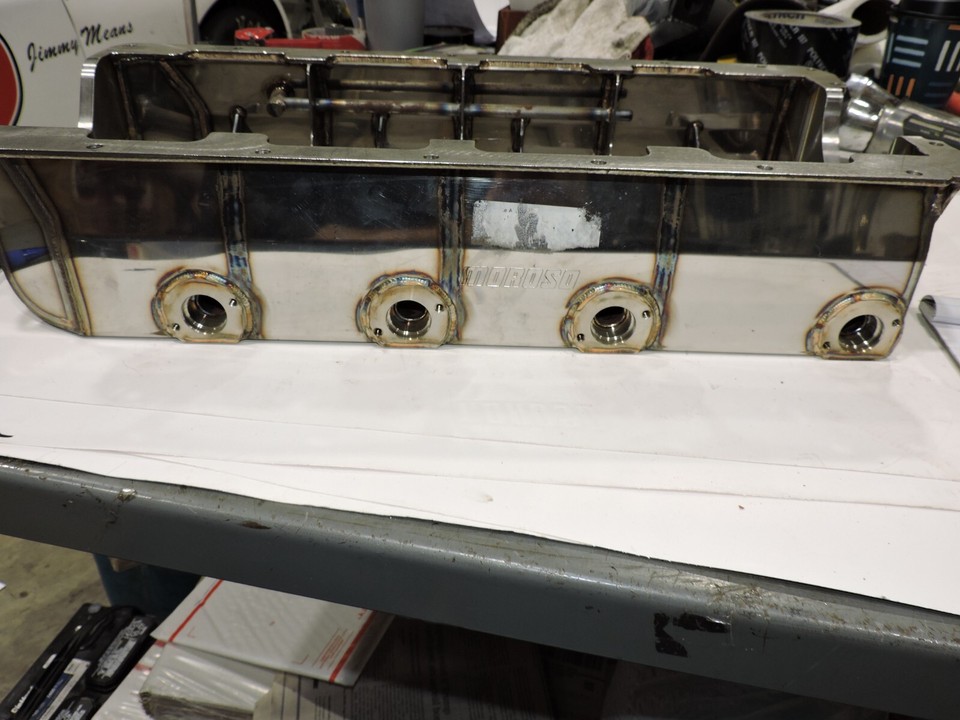 Moroso Stainless Steel Dry Sump Oil Pan for Dodge R5 Cup Motor Nascar ...