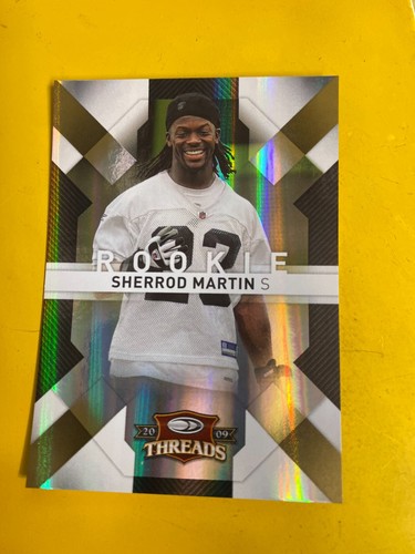 38504 2009 Donruss Threads Gold Holofoil #192 Sherrod Martin PANTHERS ...