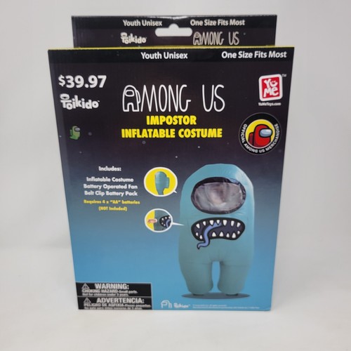 Toikido Among Us Impostor Inflatable Kids Halloween Costume Blue One ...