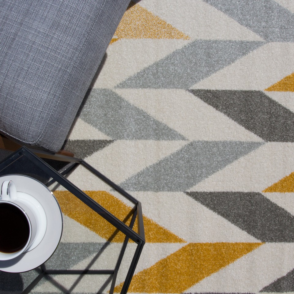 Ochre Mustard Yellow Gold Bright Large Area Rug Rugs for Living Room ...