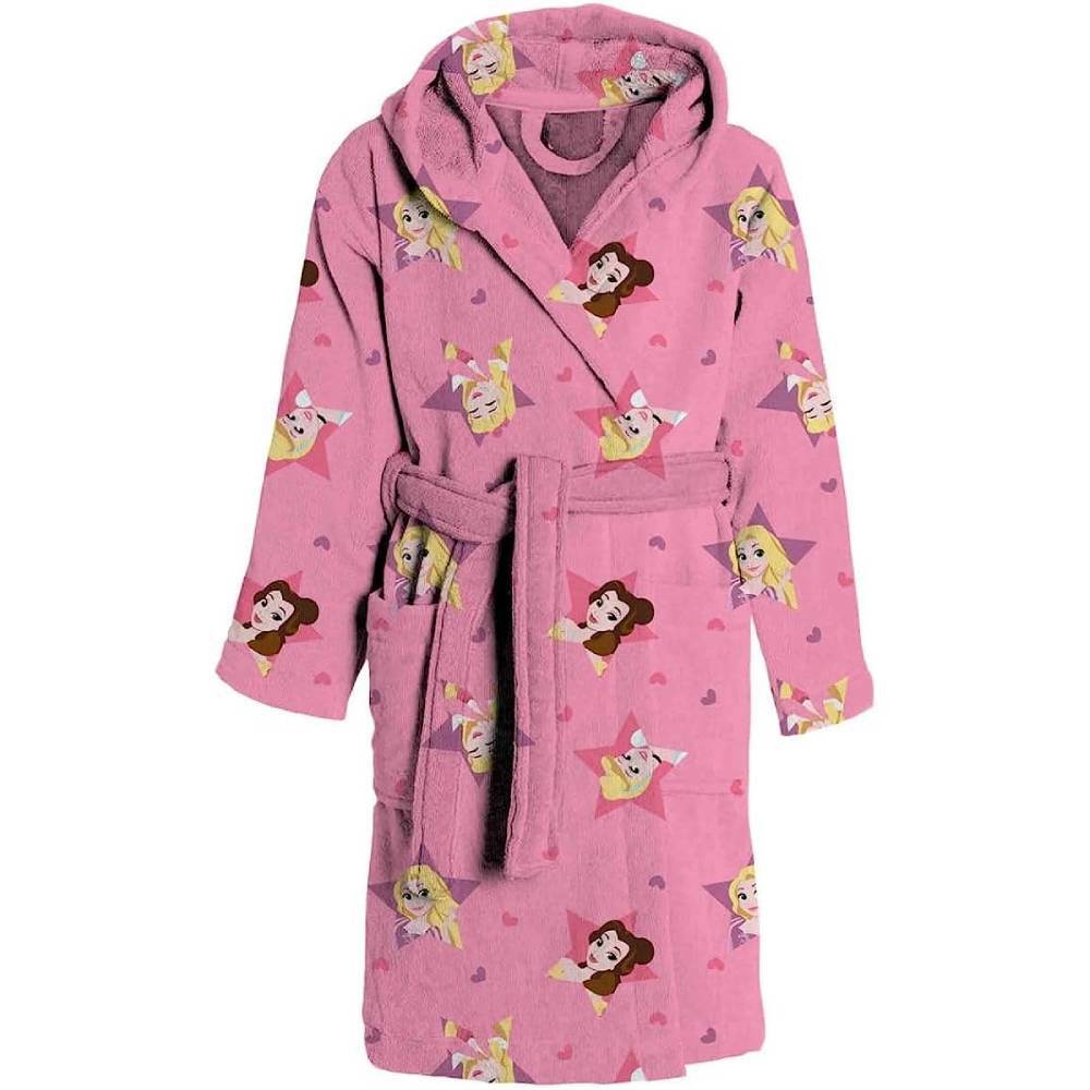 Pink Disney Princesses baby bathrobe with hood | eBay