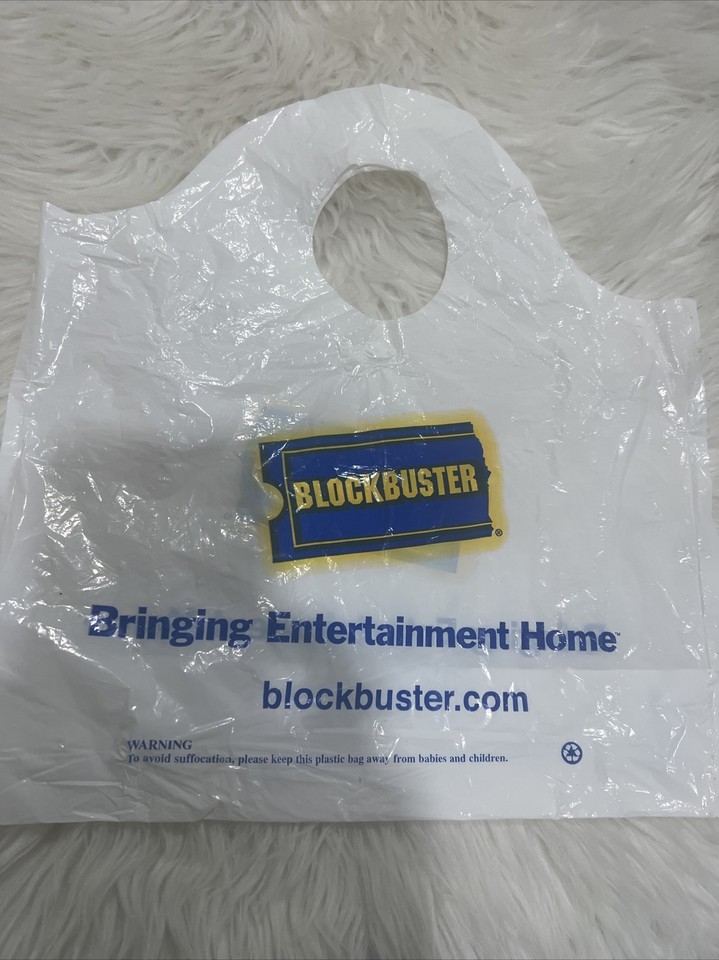 Vintage Blockbuster Plastic Bag 13" | eBay