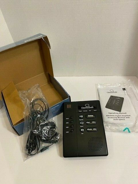 Big Buttons Digital Amplified Answering Machine 30dB Hearing ANS3000 ...