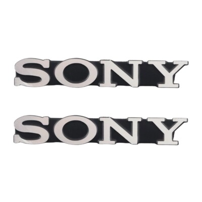 SONY logo badge replacement piece Aluminum 58mm(2.28")X10mm(0.39") | eBay