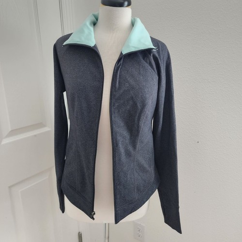 Lucy Women Active Track Sports Gray Jacket Medium | eBay