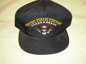 Vintage US Customs Service Hat Snap Mesh Back Baseball Cap | eBay
