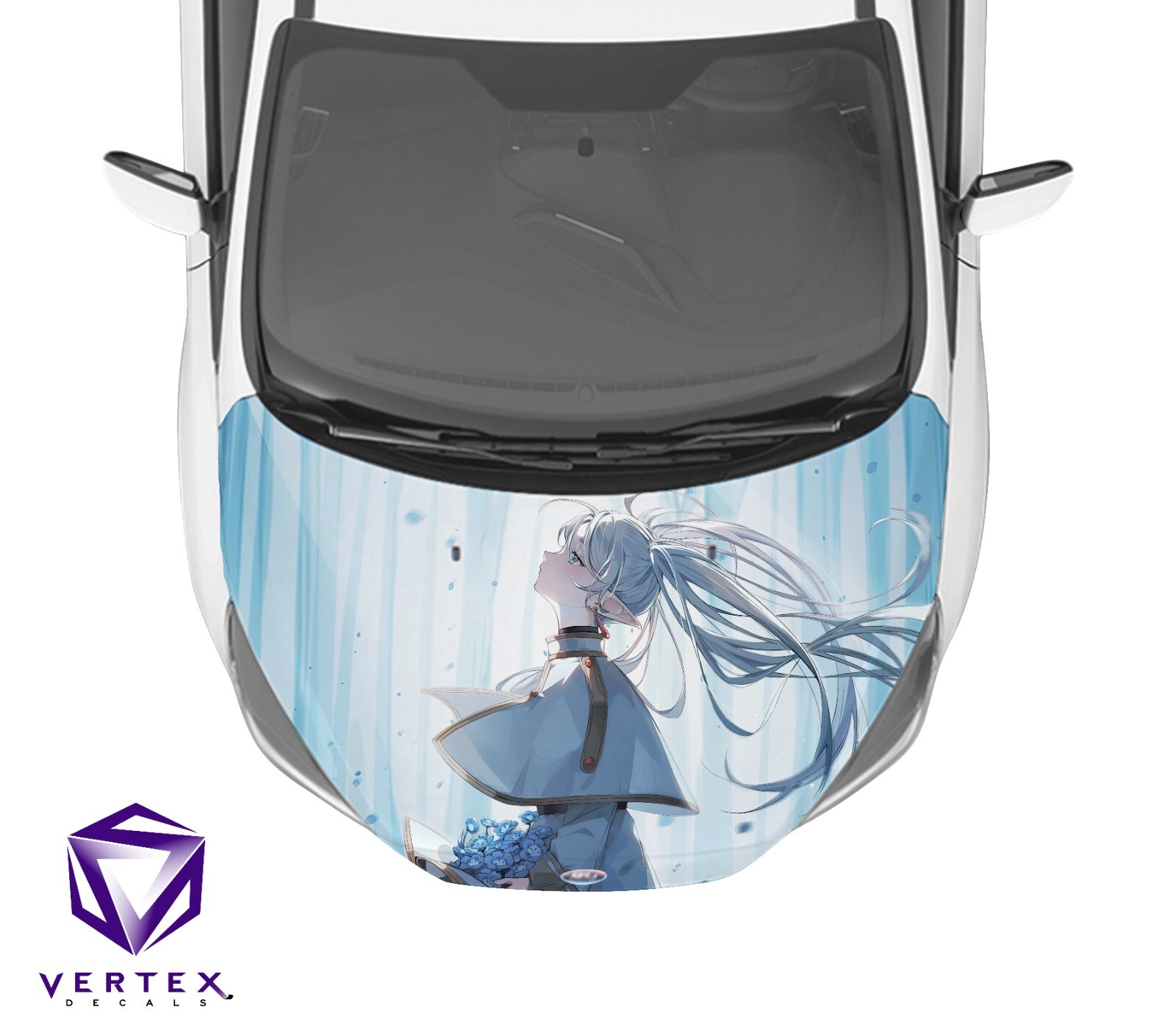 Frieren Anime Hood Wrap Weatherproof Vinyl Decal 50"X60" 1-YR Warranty ...