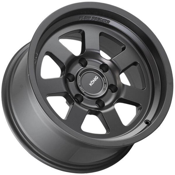 (Set of 4) Konig HT2 18x9 6x5.5" +0mm Matte Black Wheels Rims 18" Inch ...