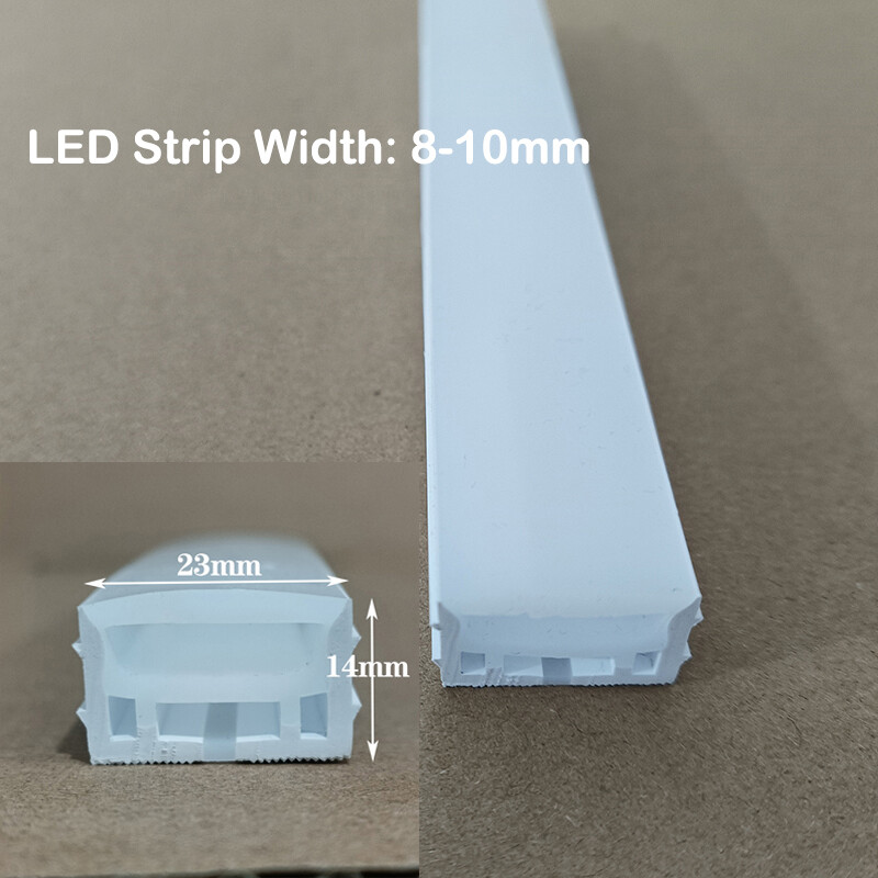 Silicone LED Channel System Cuttable Flexible Bendable DIY For LED ...