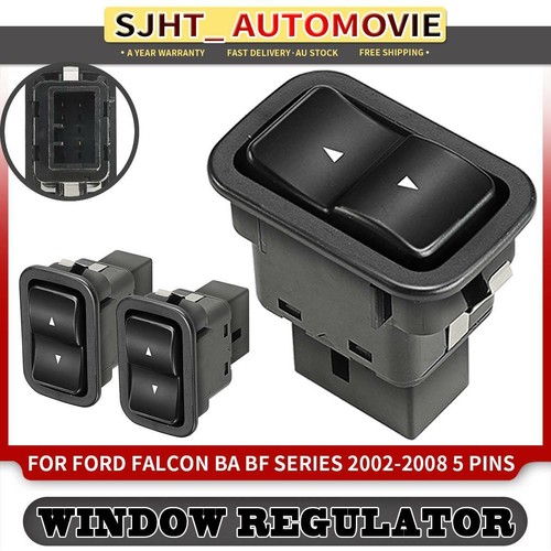 3x Single Window Switches w/o Illumination 5pins for Ford Falcon BA BF ...