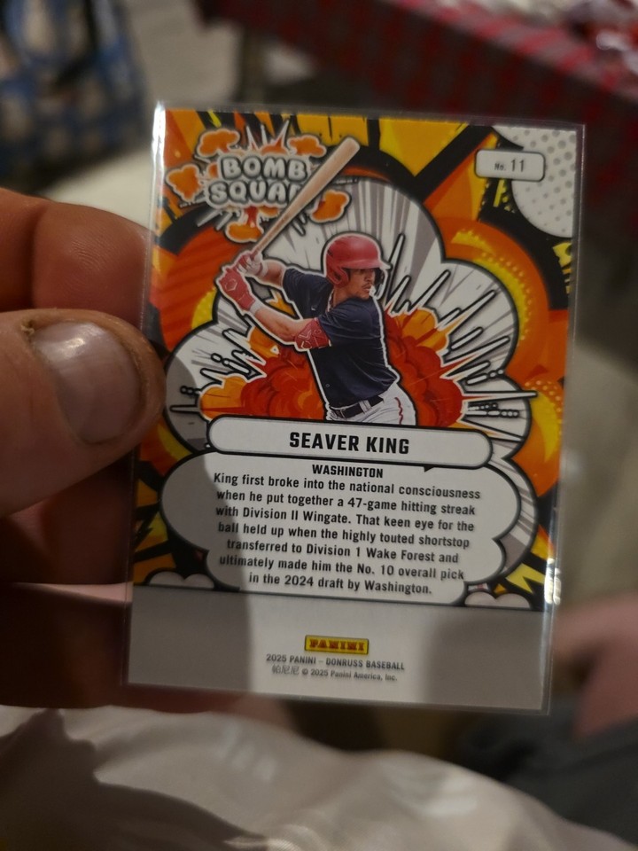 2025 Panini Donruss Bomb Squad Seaver King #11 | eBay