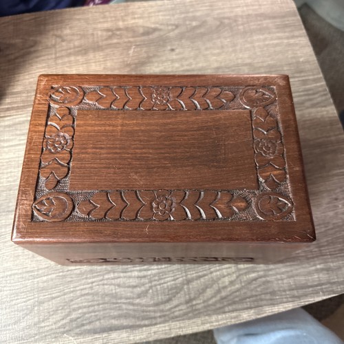 Border Engraved Rosewood Cremation Urns for Human Ashes Adult Male ...