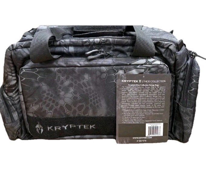 NEW Kryptek Ethos Collection Range Bag Hold 7 Magazine Handgun Holders ...