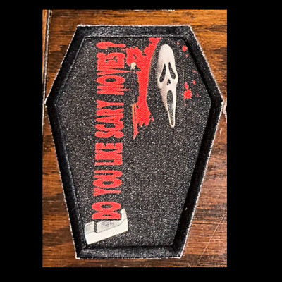 Coffin Patch Printed 4x5 Iron-On Scream Ghostface Scary Movies | eBay