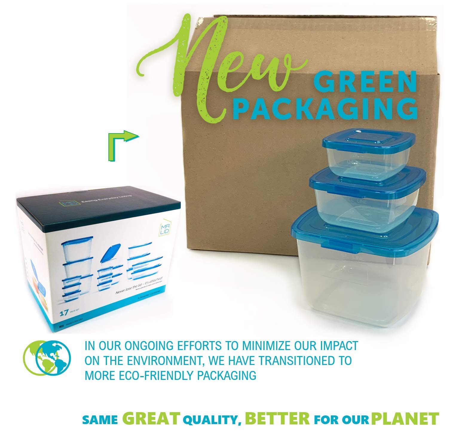 Mr. Lid Premium Attached Storage Containers | Permanently Attached ...