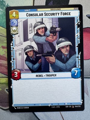 Consular Security Force Nonfoil/Regular Star Wars Unlimited TCG WSG309 ...