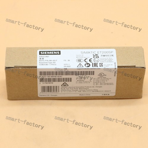 SIEMENS NEW 1PC 6ES7 193-6BP00-0DA0 Base unit module IN BOX FAST SHIP ...