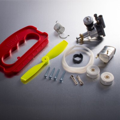 Cox .049 Model Engine Control Line Accessory Kit Fuel Tank Prop 049 ...