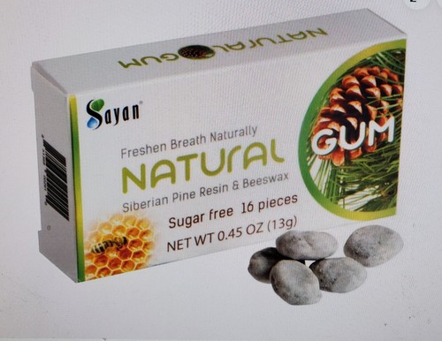 Sugar Free Chewing Gum All Natural Larch or Pine Tree Resin Flavor with ...
