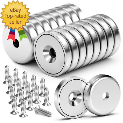 Magnets with Holes, Strong Rare Earth Magnets, 16 Pack 40LBS Cup | eBay