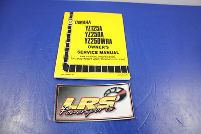 YAMAHA YZ125A YZ250A YZ250WRA SERVICE MANUAL LIT-11626-07-14 | eBay