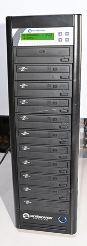 Microboards Stand-Alone DVD Tower W | 10x Sony Optiarc Lightscribe AD ...