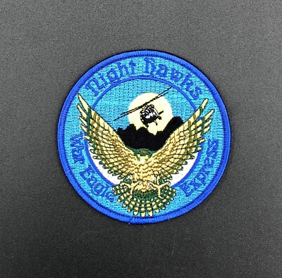 Night Hawks War Eagle Express Blue Color Army Aviation Patch OEF OIF | eBay