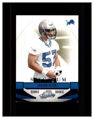 2008 Playoff Absolute Memorabilia Spectrum Blue 148/250 Jordon Dizon ...