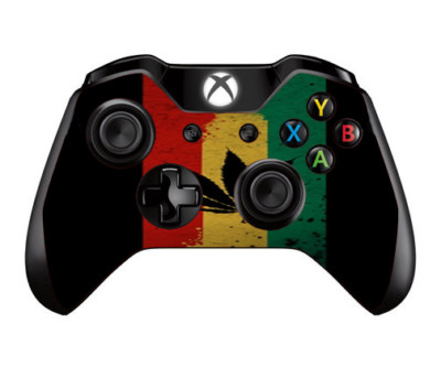 Skins Decals for Xbox One / One S w/Grip-Guard / Rasta Weed Pot Leaf ...