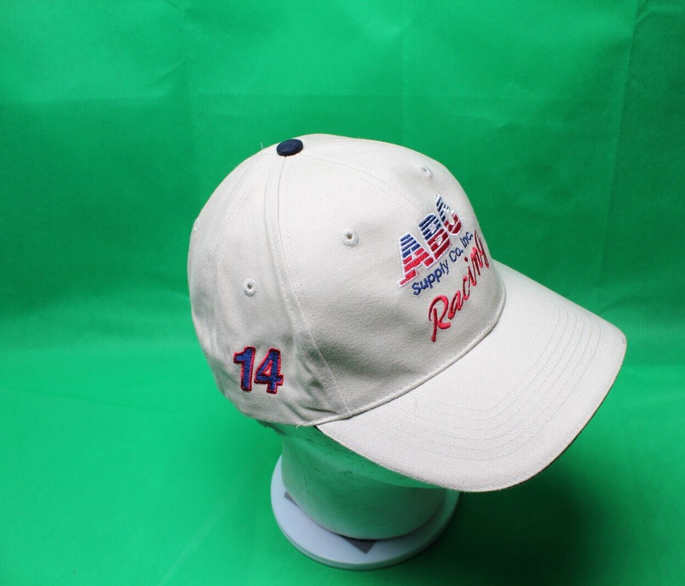 ABC SUPPLY CO INC RACING AJ FOYT 14 ADJUSTABLE STRAPBACK BASEBALL HAT ...