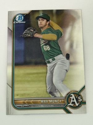 2022 Boman Chrome Prospects Max Muncy RC BCP-222 Oakland Athletics | eBay