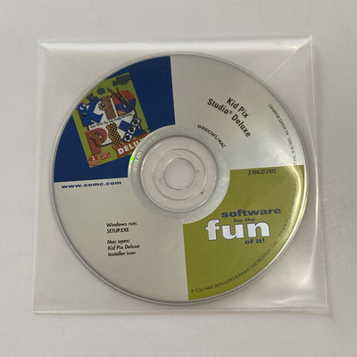 Kid Pix Studio Deluxe (Win/Mac PC CD-ROM, 2001) Disc Only! | eBay
