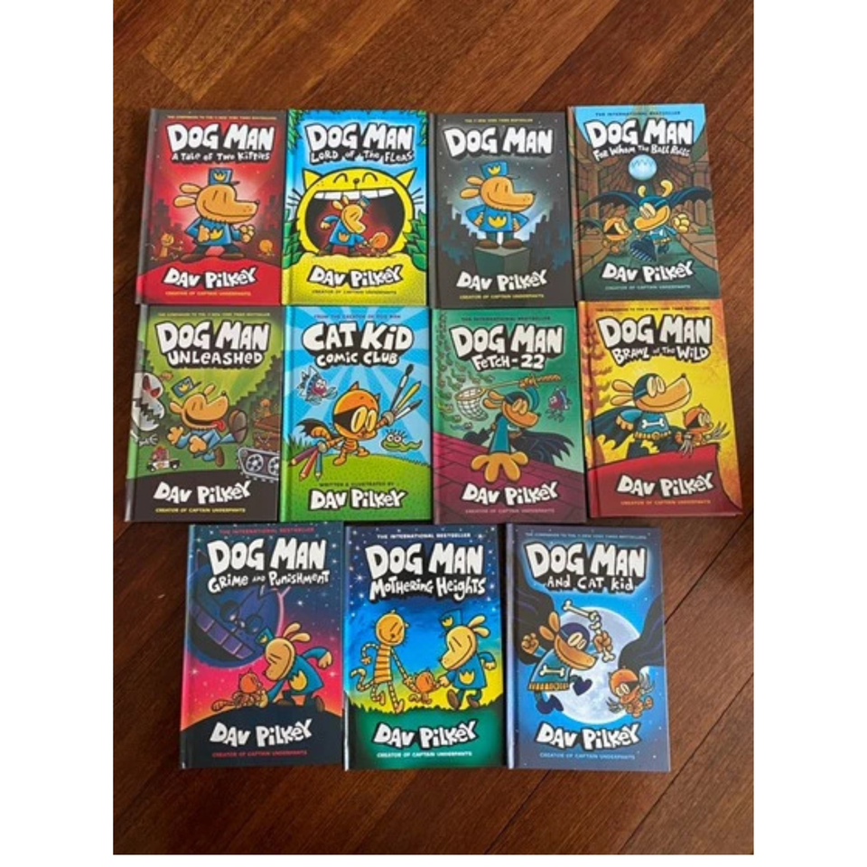Dog Man Series Dogman Children's Collection 1-17 Books Set by Dav ...