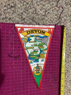 VTG DEVON COUNTY England UK Pennant - Lucky Devon Pixie EXETER Lynton ...