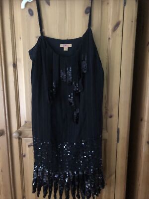 Monsoon Black Dress size 12. | eBay
