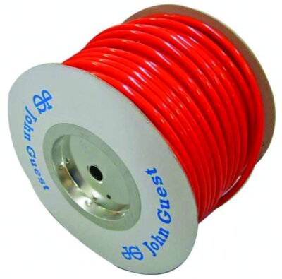 John Guest 12mm OD Push-Fit Semi-Rigid Water Pipe Hose RED Caravan Per ...
