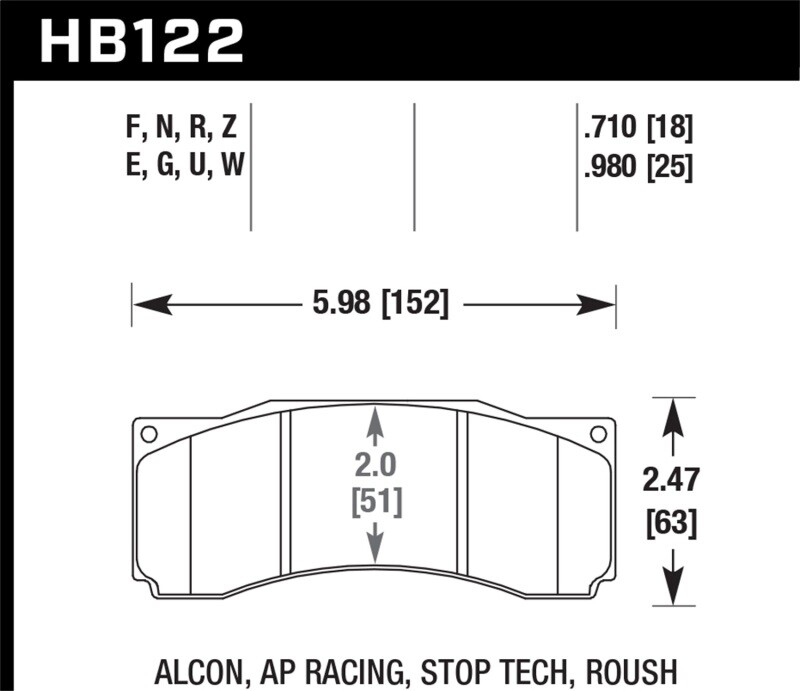 Hawk 2007 Ford Mustang Saleen S281 Extreme HPS 5.0 Front Brake Pads ...