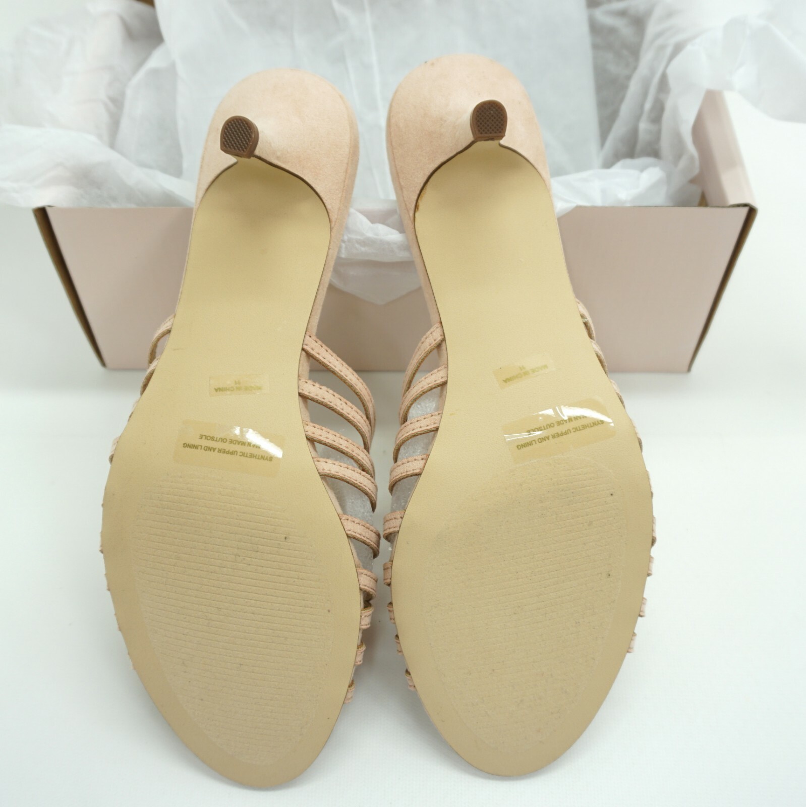 Callisto of California Womens Shoe Roza High Heel Slide Sandals Blush ...