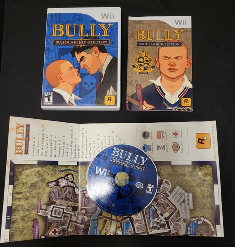 Bully Scholarship Edition WII - complete with map *TESTED* *WORKS* | eBay