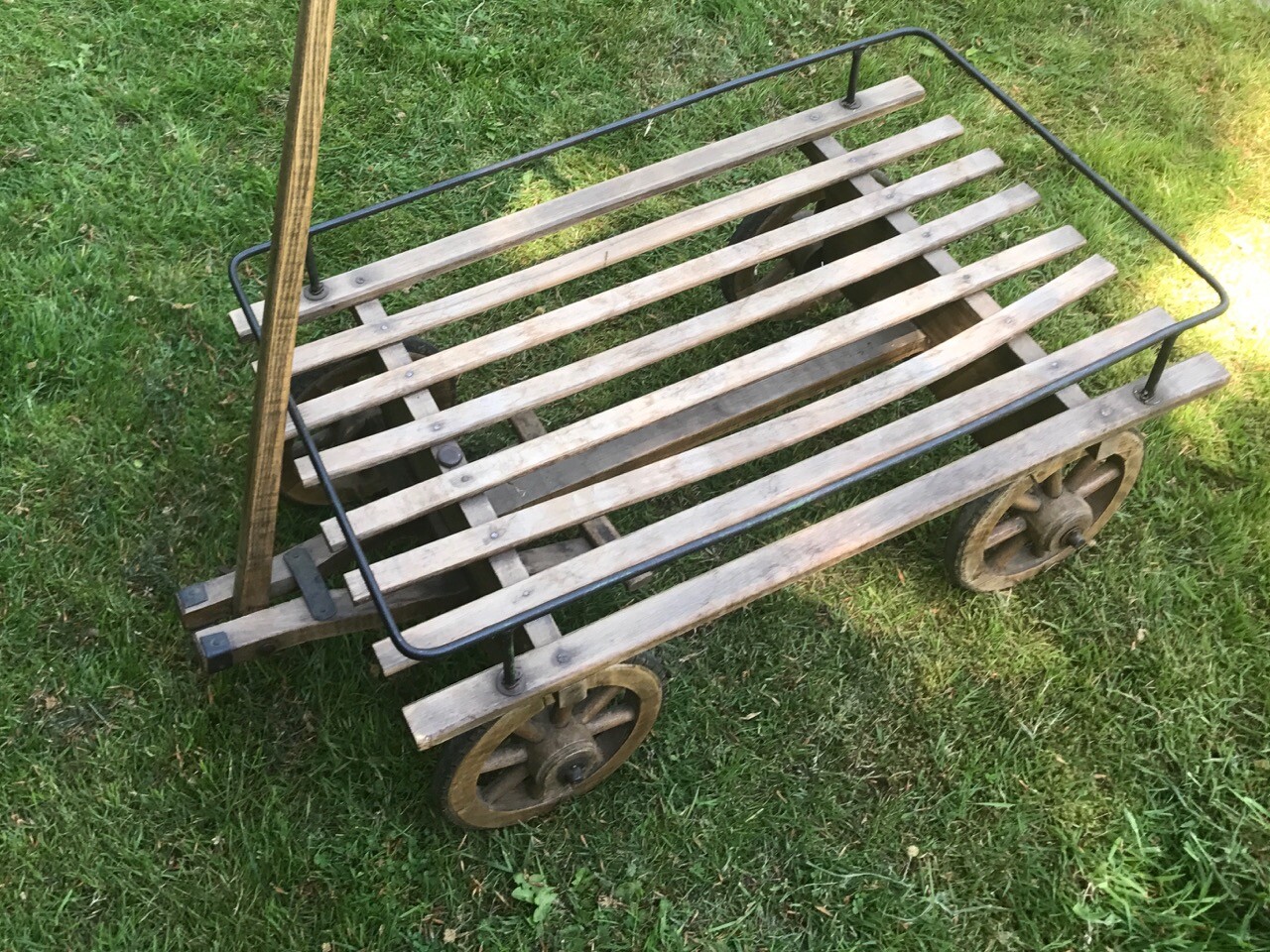 Vintage Wooden Hand Cart / Dog Cart 1940s Trundle Truck Lovely ...