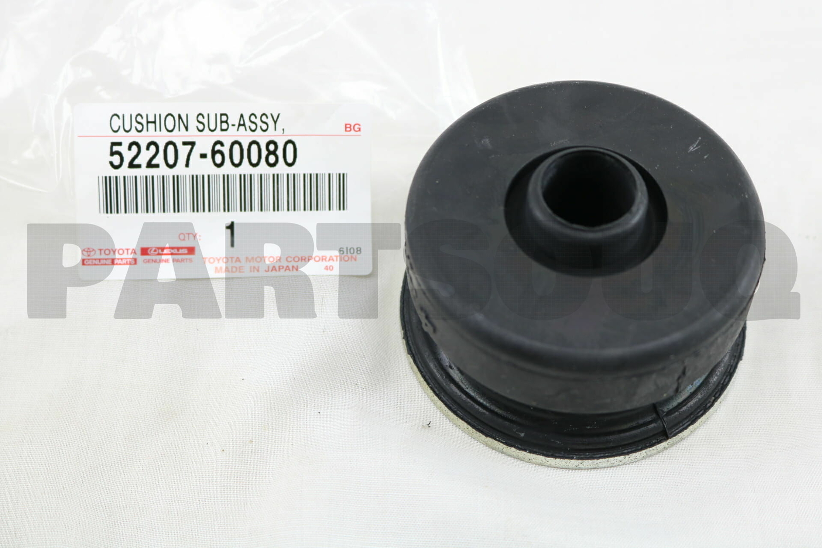 5220760080 Genuine Toyota CUSHION SUB-ASSY, CAB MOUNTING, NO.4 UPPER ...